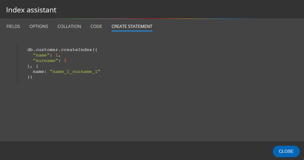 MongoDB Indexes in Moon Modeler | Schema Design Tool