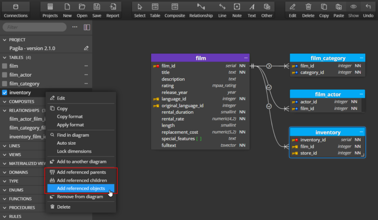 Adding Referenced Objects To Er Diagram Datensen 1998