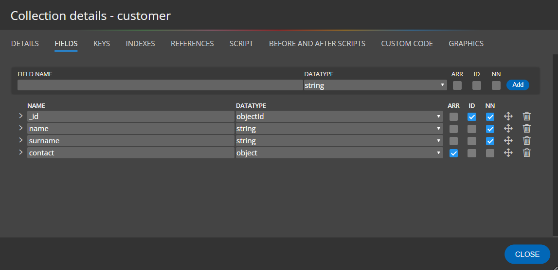 Mongodb Schema Design In Moon Modeler