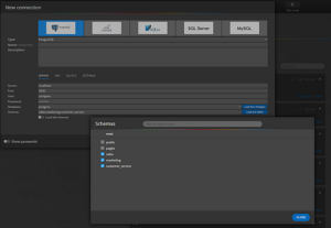 Visualization of existing PostgreSQL databases | Luna Modeler