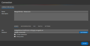How to connect to MongoDB Atlas and create ER diagram