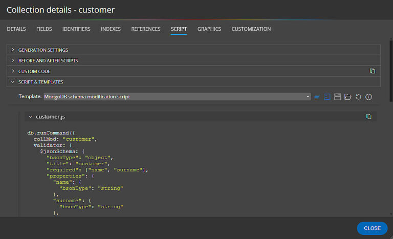 Generating Mongodb Schema Validation Scripts