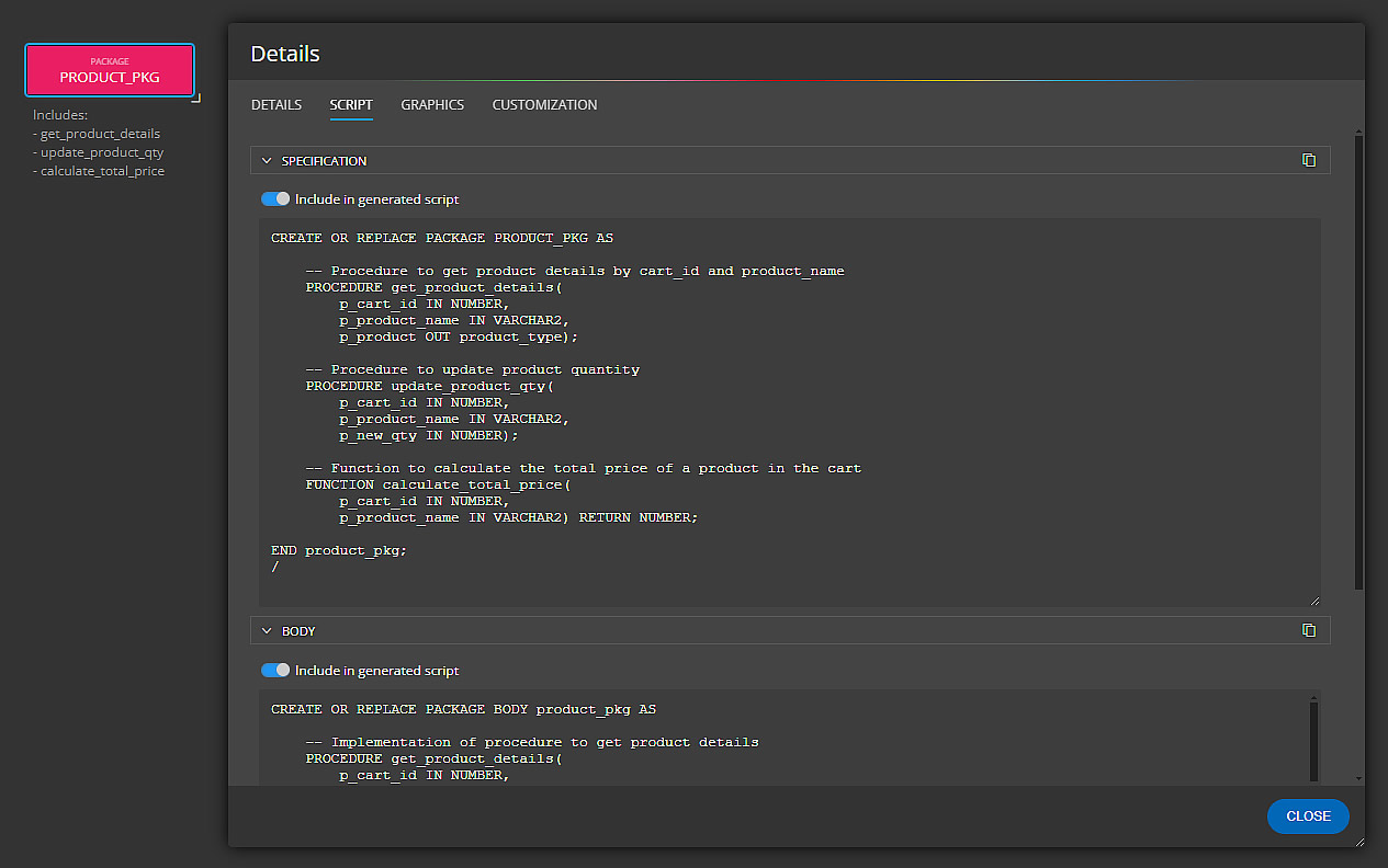 Oracle Database Packages