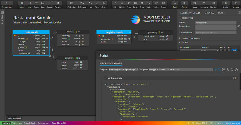 How to connect to MongoDB Atlas and create ER diagram