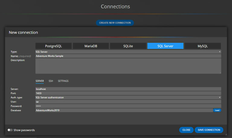 Visualization Of Existing Sql Server Databases